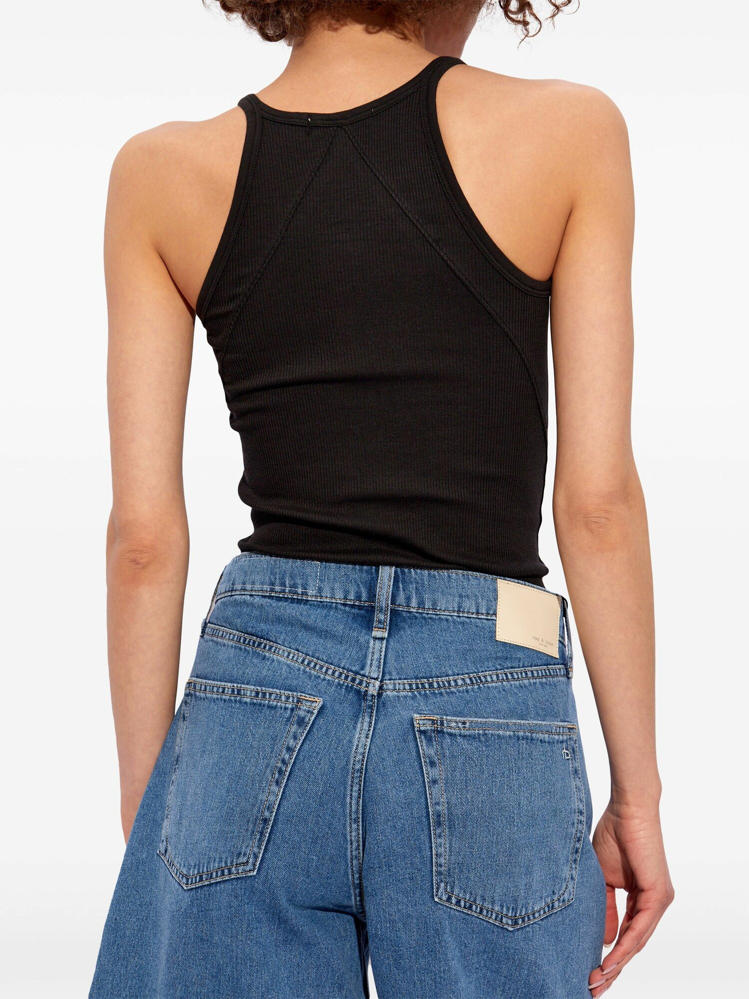 Топ Rag & Bone The Essential, размер 00, black/black — фото 1