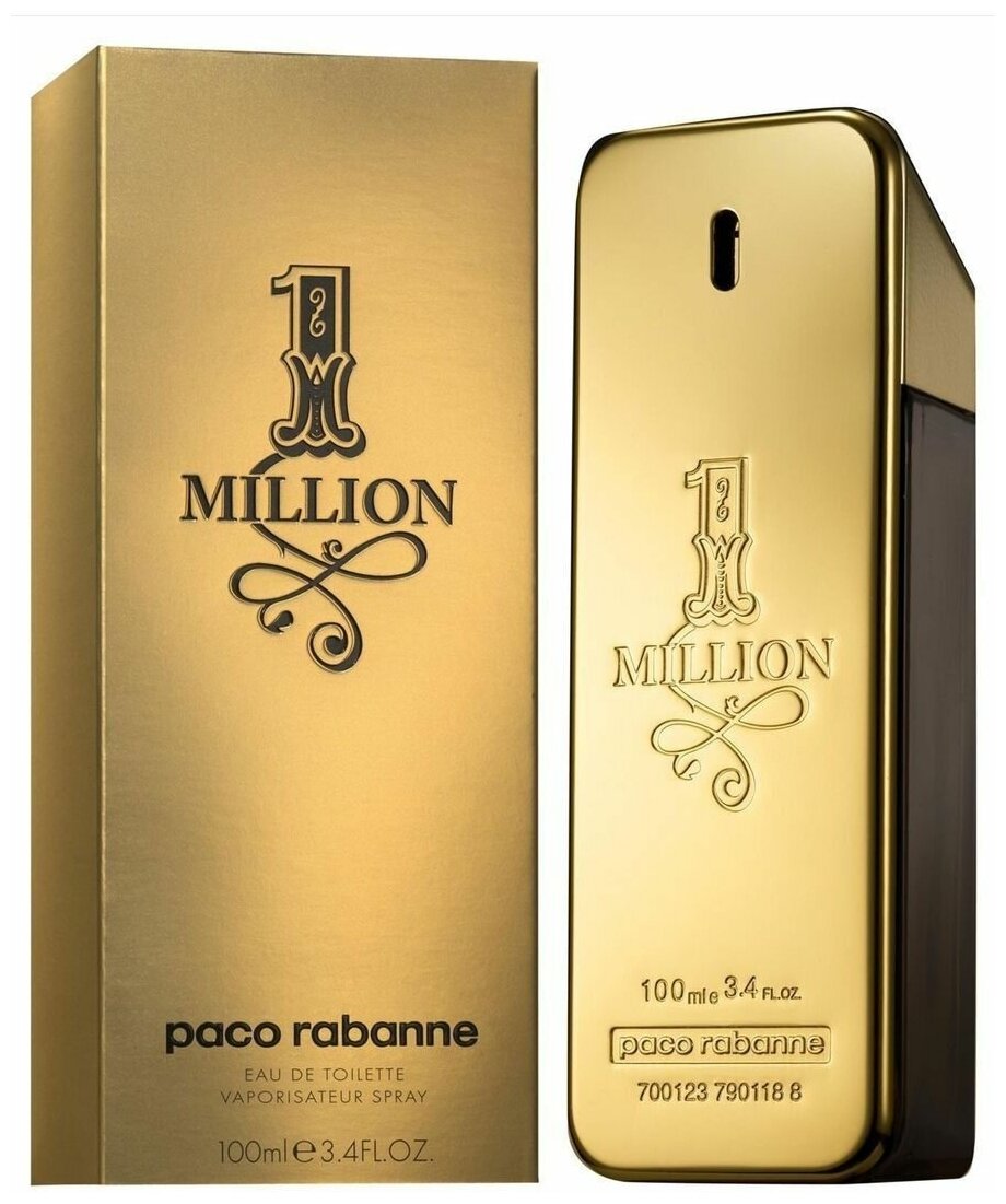 Paco Rabanne Туалетная вода 1 Million Eau de Toilette, 100 мл