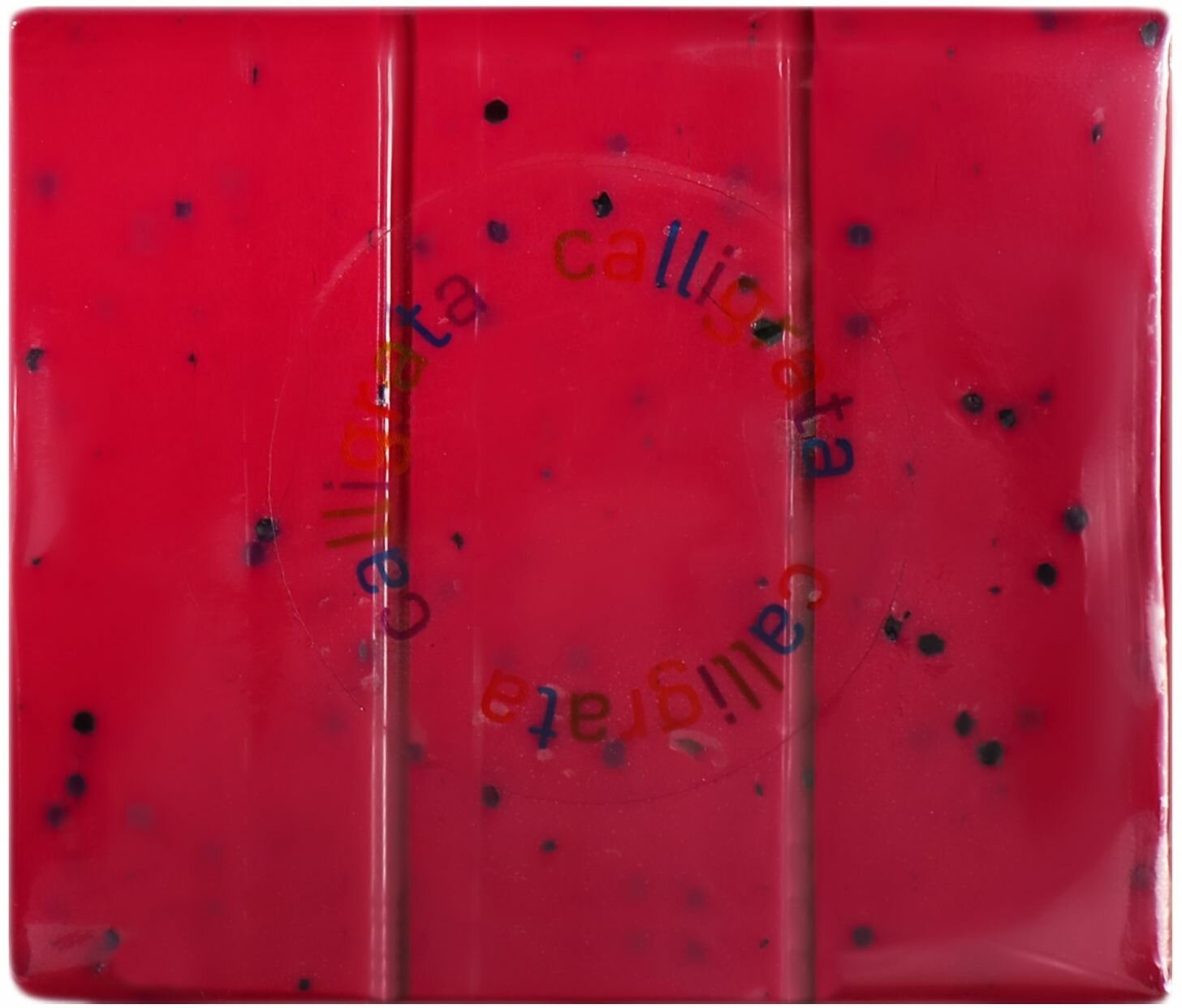 Полимерная глина Calligrata, 50 грамм, запекаемая мягкая масса для лепки, эффект камня "розовый опал", цвет красный