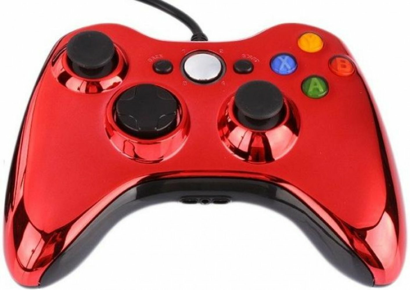 Геймпад проводной Xbox 360 Wired Controller (Chrome Red) Хромированный красный (Xbox 360/PC)