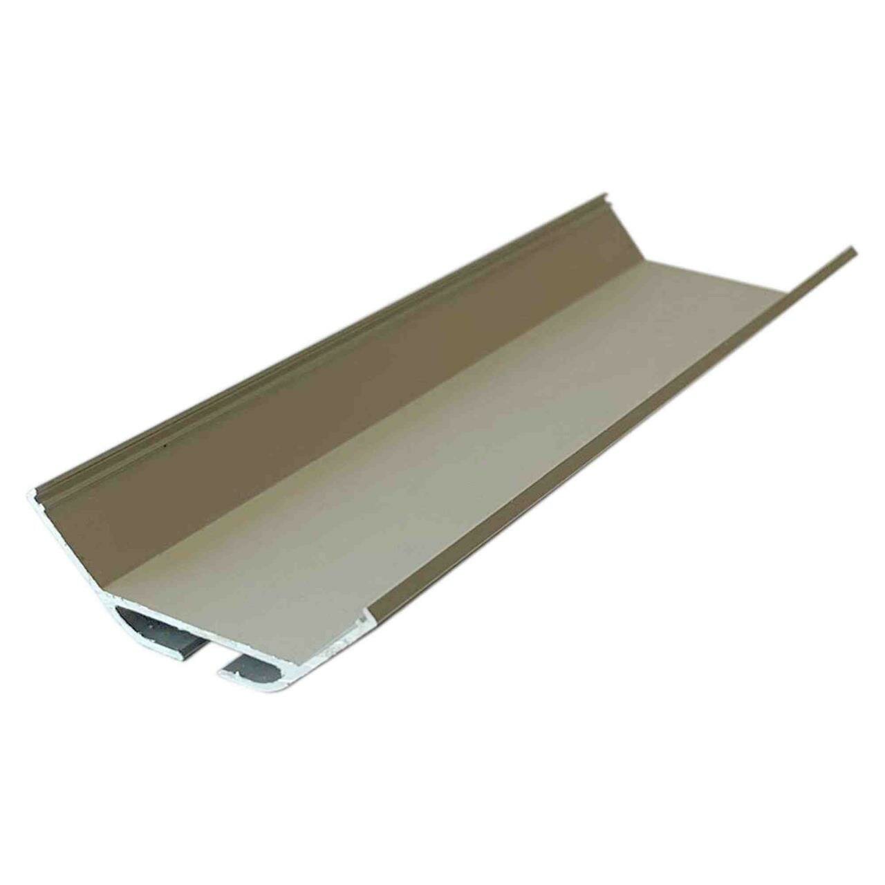 08-22-01 Профиль алюминиевый для светодиодной ленты, анод, угловой, накладной, серебро, 30х30мм, 2м