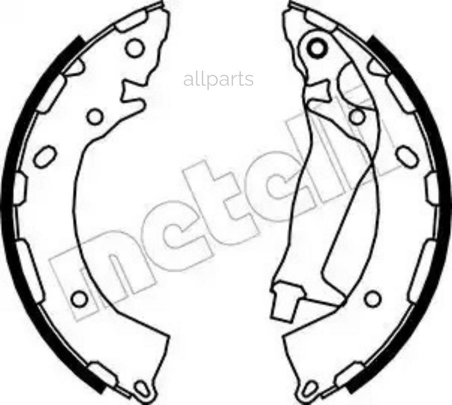 METELLI 53-0189 Колодки тормозные барабанные Kia Rio III 11-