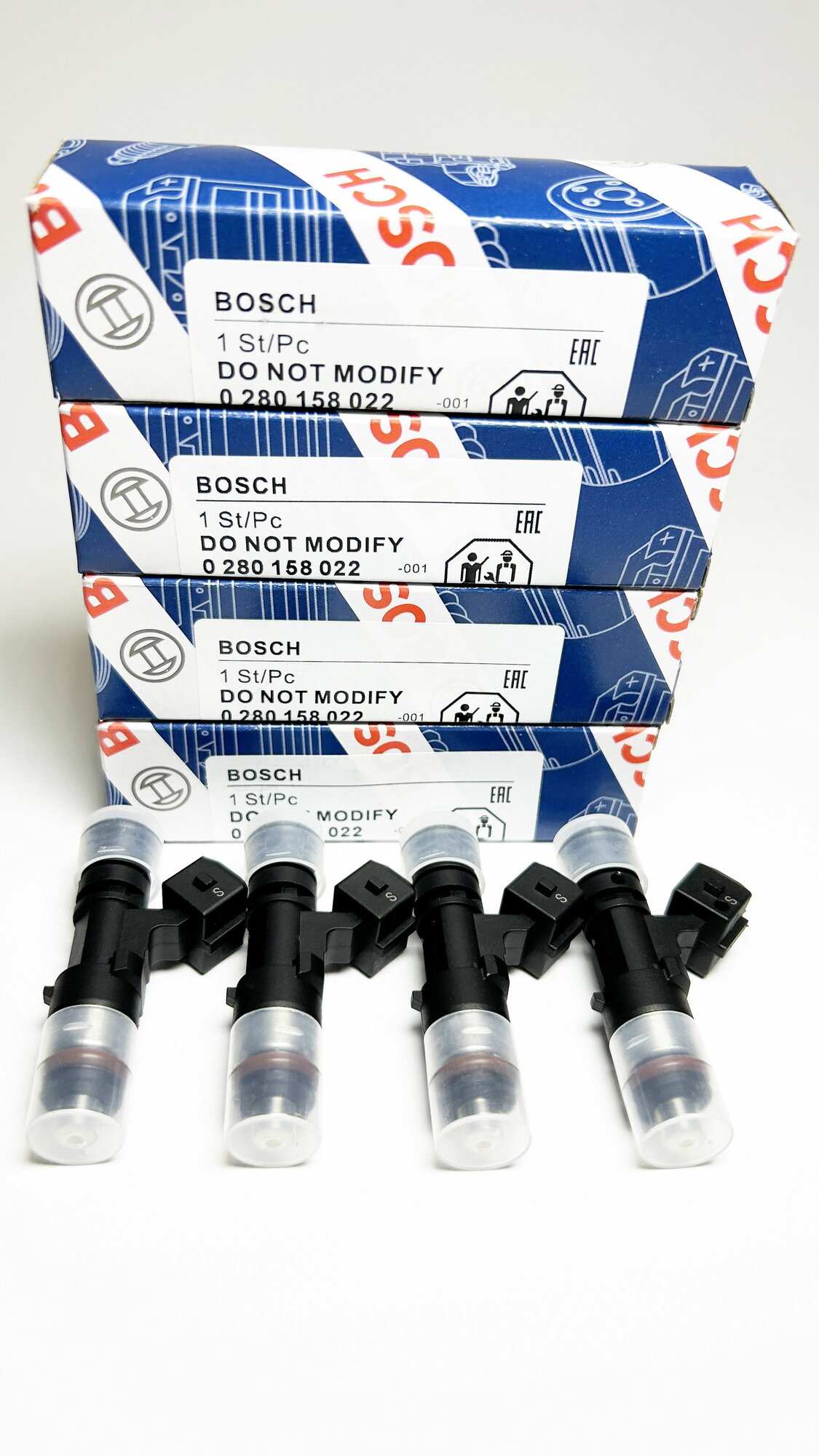 Bosch Форсунка топливная, арт. 0280158022, 4 шт.