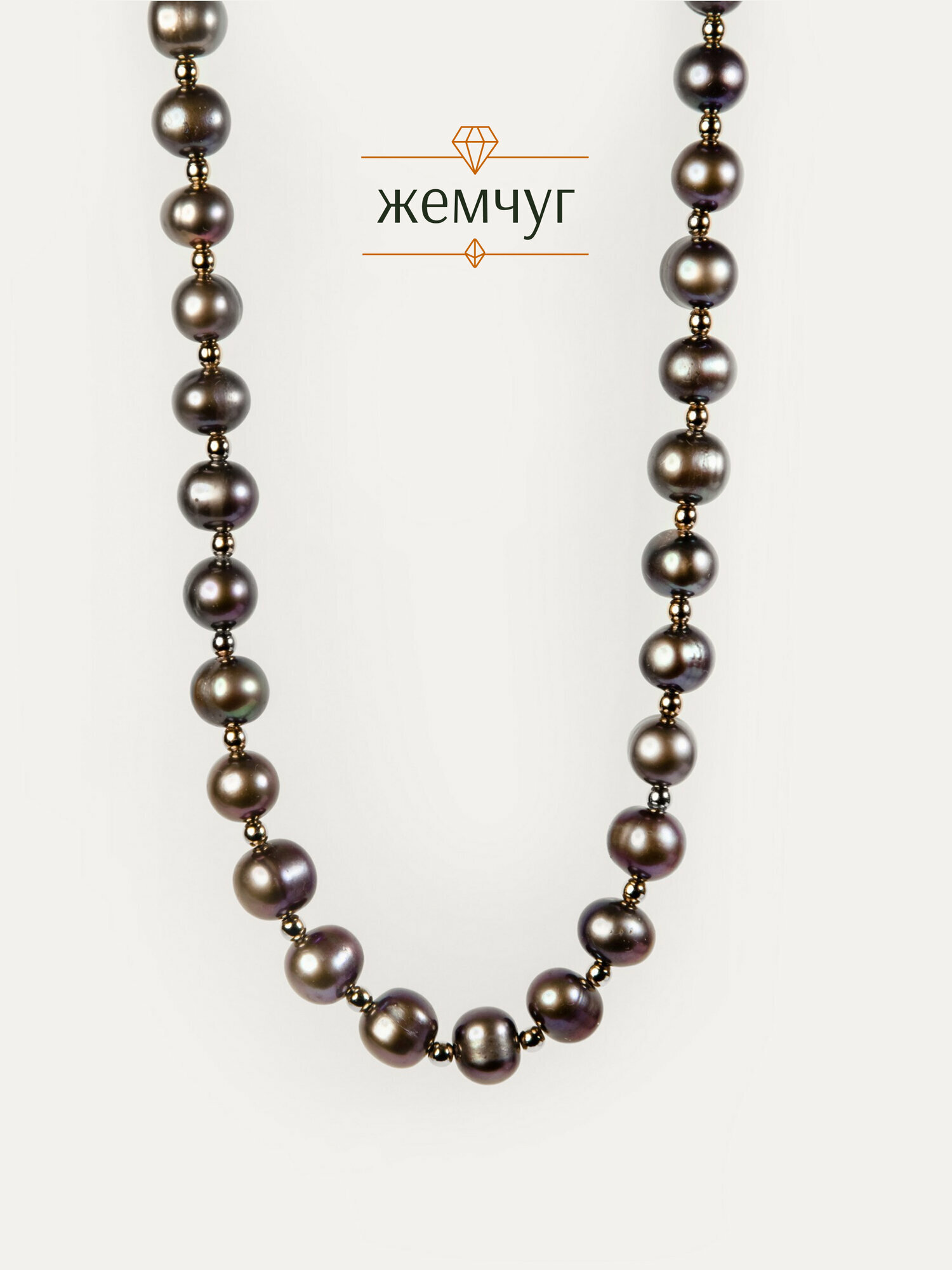 Колье, жемчуг пресноводный культивированный