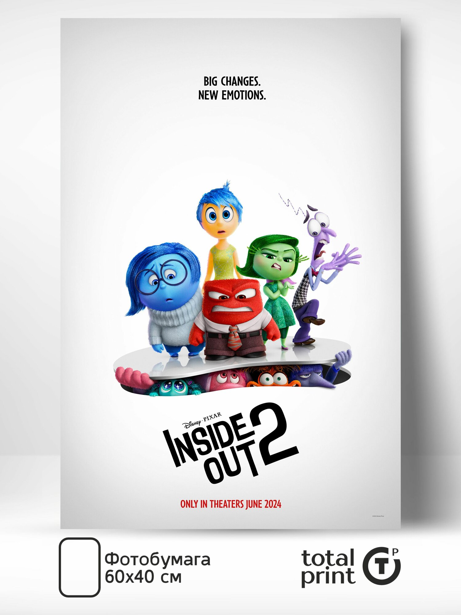 TotalPrint Постер для интерьера по фильму, 60х40см, Головоломка