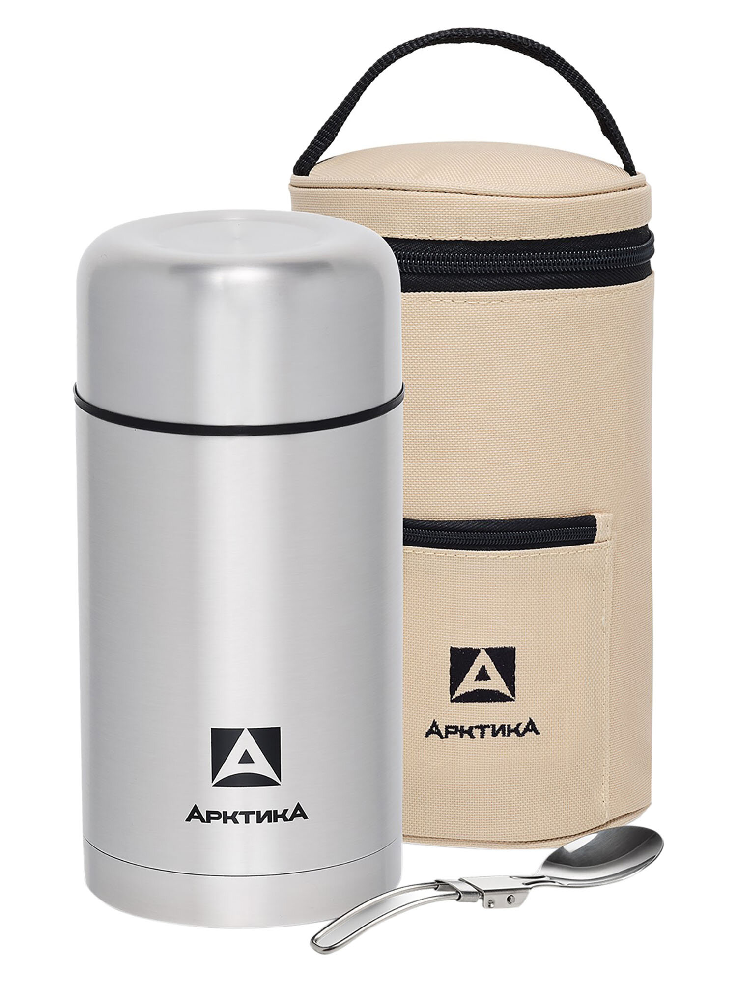 Термос для еды Арктика с супершироким горлом с чехлом 1 л