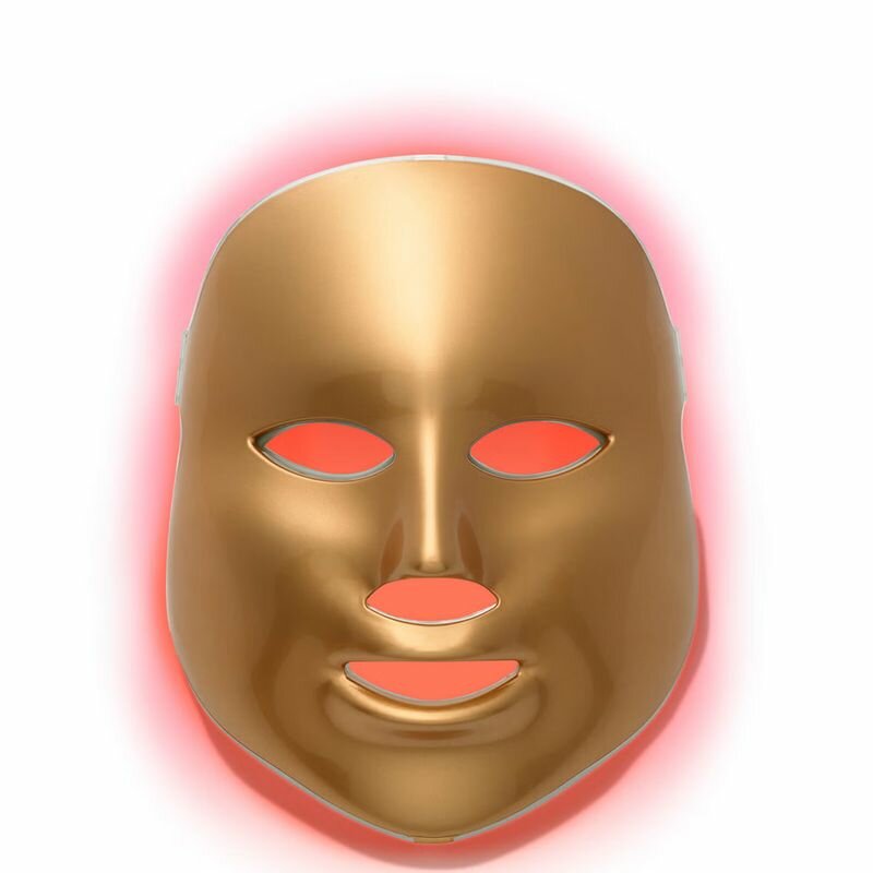 MZ Skin Косметологическая маска Light Therapy для лечения лица, золотая