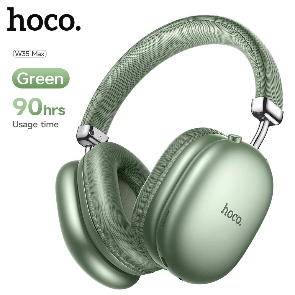 HOCO W35 Max Bluetooth наушники беспроводные наушники HIFI стерео складные спортивные гарнитуры с аудиокабелем для iPhone