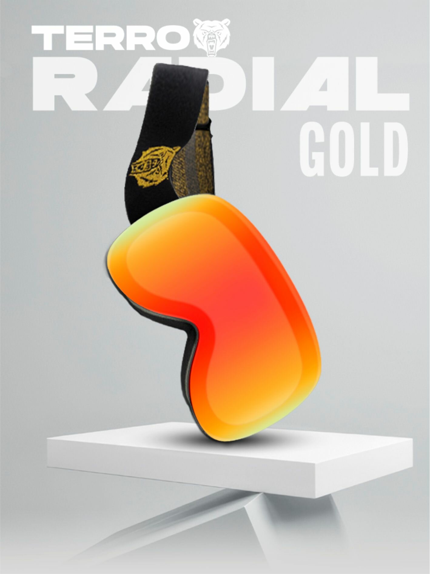 Маска горнолыжная TERROR RADIAL Gold