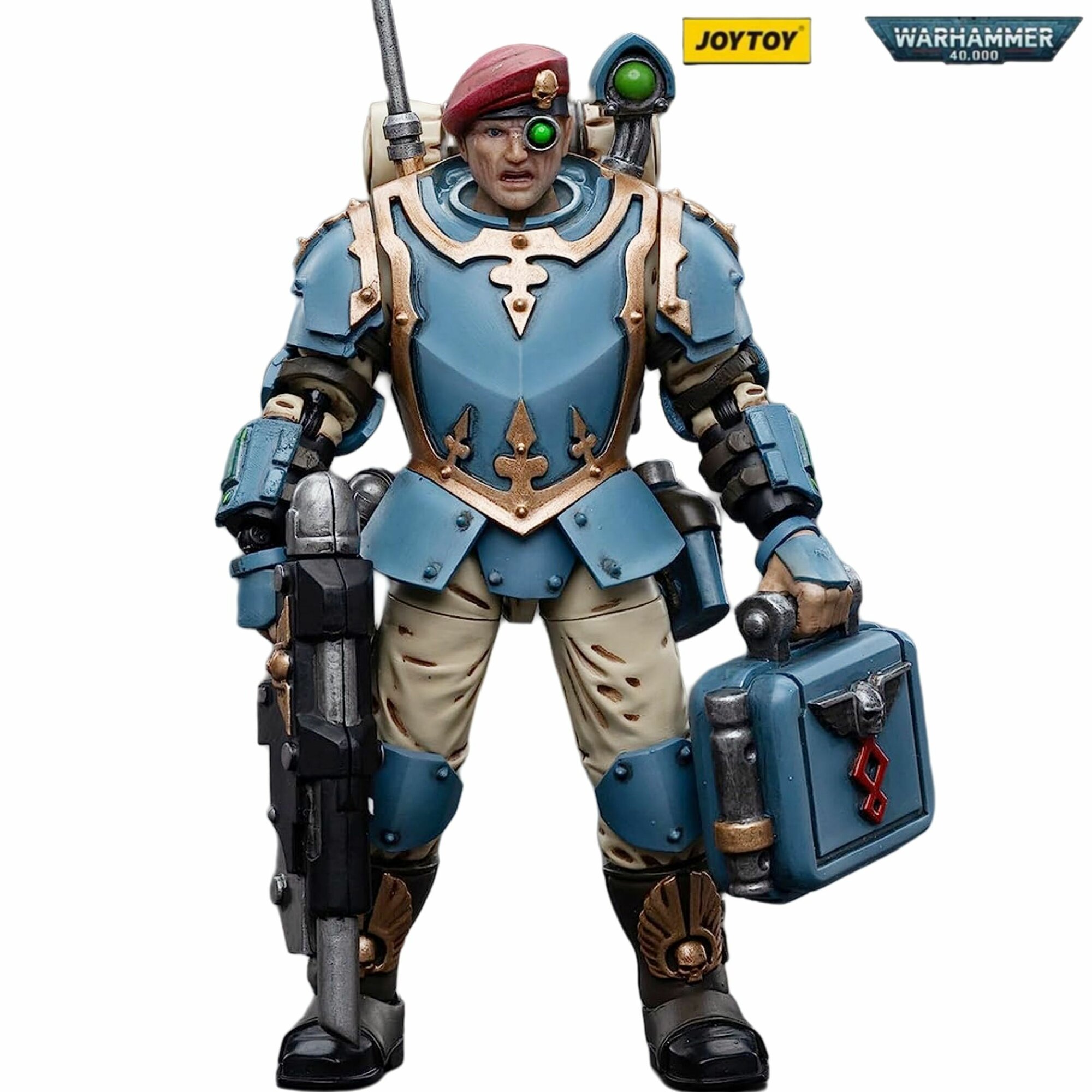 Подвижная фигурка JOYTOY Warhammer 40000 Astra Militarum Tempestus Scions Command Squad 55th Kappic Eagles Medic BRW0528-A