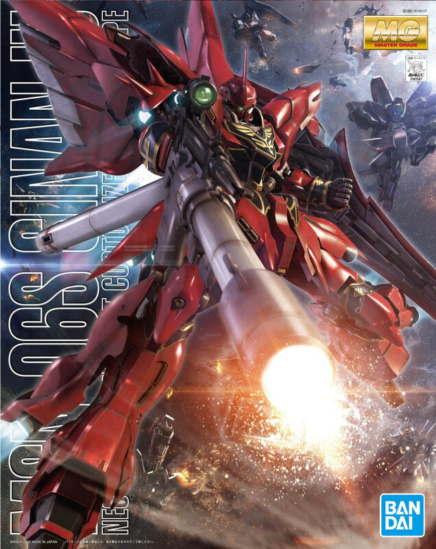 Фигурка Bandai MG Gundam 1/100 MSN-06S SINANJU gundam OVA анимационная версия Соберите модель