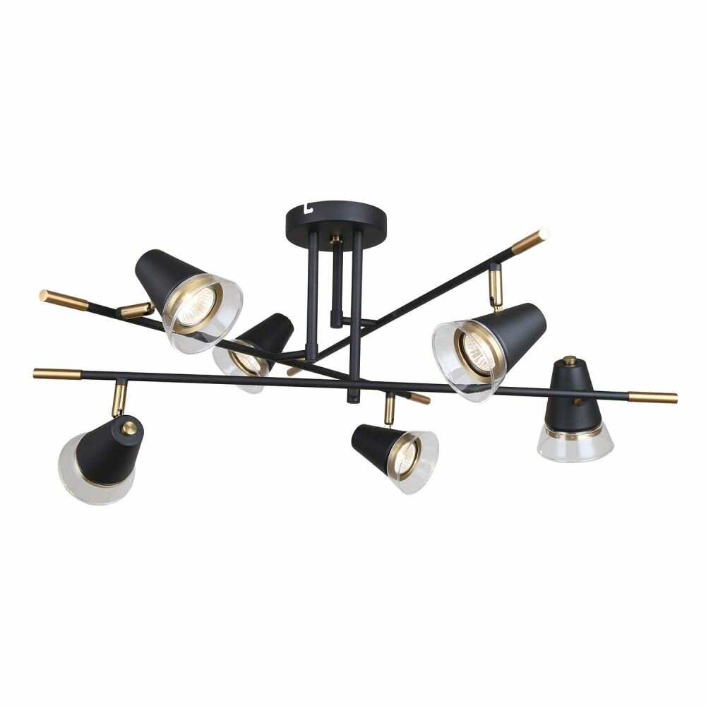 Люстра Потолочная F-Promo 4618-6C Черный, Металл / Фаворит.