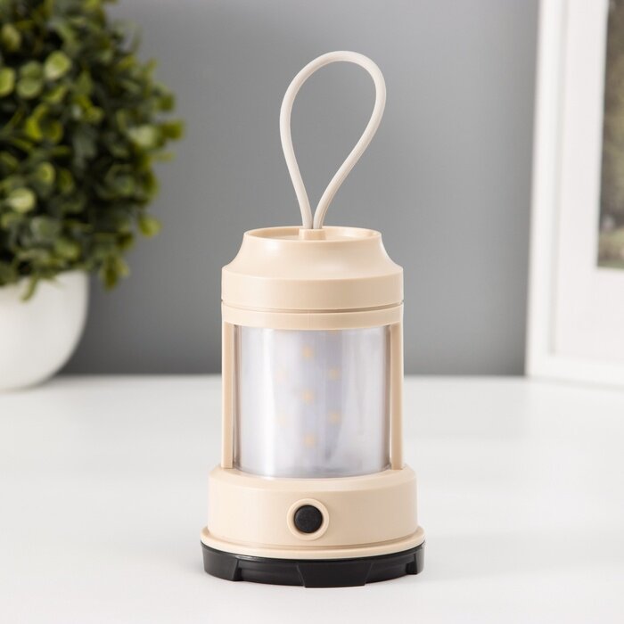 Фигурка световая RISALUX «Звездное небо», 2 Вт, LED, 3×АА, бежевый, 8×8×13 см