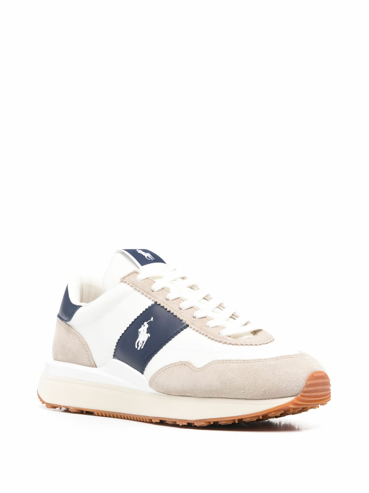 Кроссовки Polo Ralph Lauren Heritage Aera, размер 11, бежевый/белый — фото 1