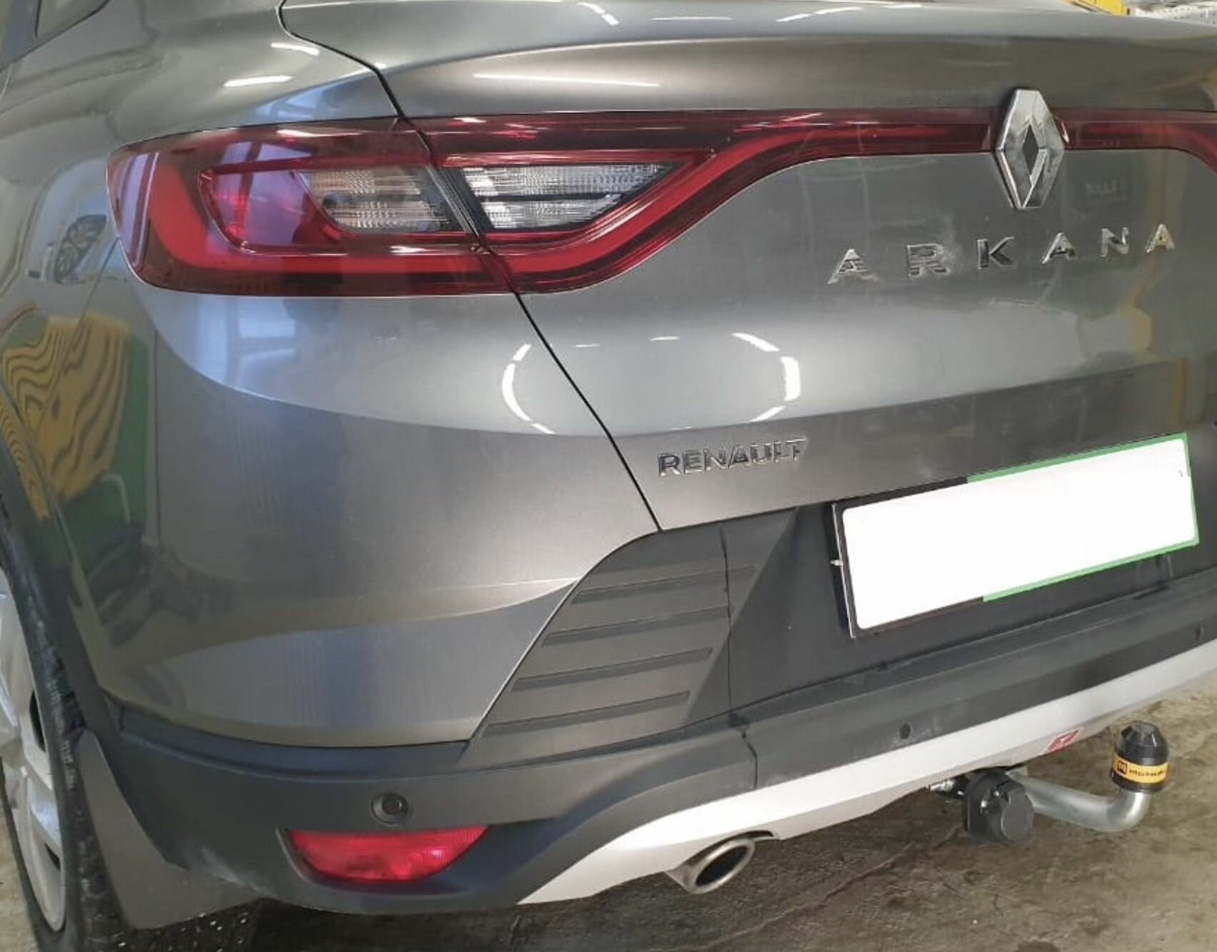 Фаркоп Motodor для Renault Arkana (оцинк. Шар)(паспорт и сертификат в комплекте)(без электрики) 91715-A