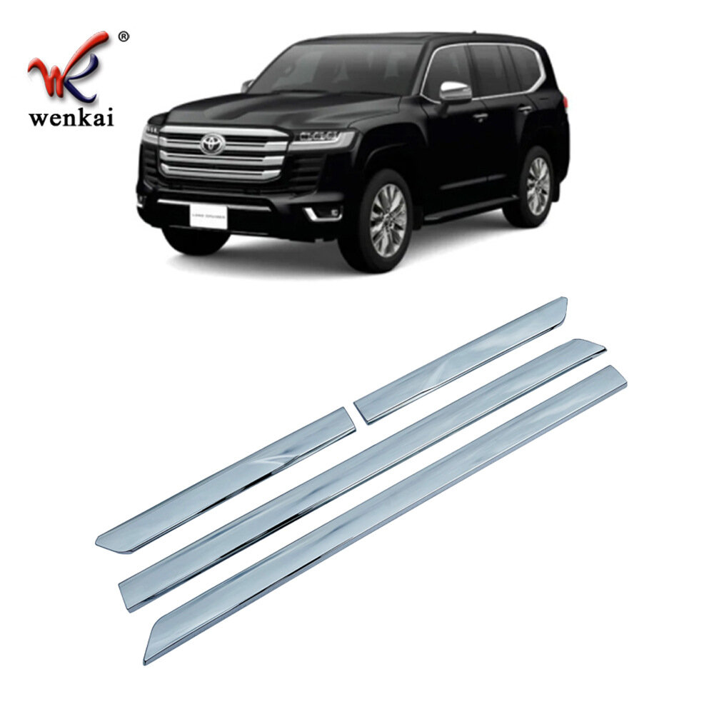 Хромированный молдинг для боковой двери Toyota Land Cruiser LC300 2022 года, ABS, серебристый арт. 34118