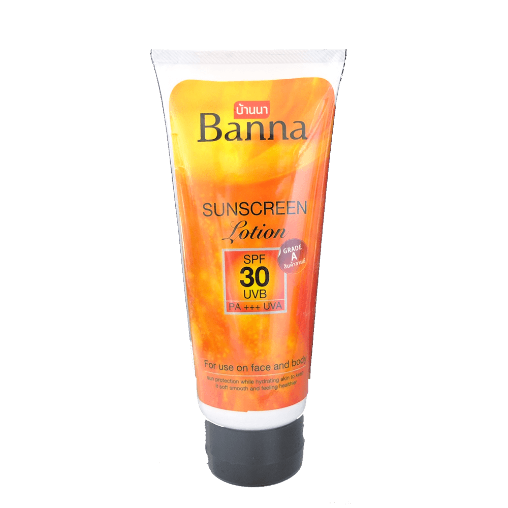 Солнцезащитный лосьон для лица и тела Banna "Sunscreen Lotion" SPF 30 PA+++ 200 мл.
