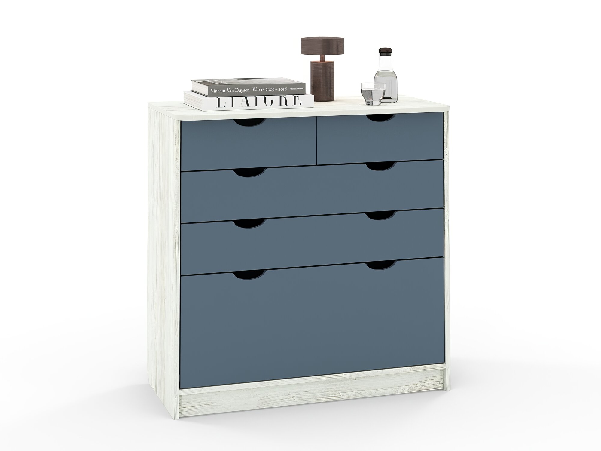 Есэндвич Grand-Лаворо Комод, 90х90х45 см (Сосна винтерберг/Маренго), с ящиками, для кабинета, для офиса, для детской