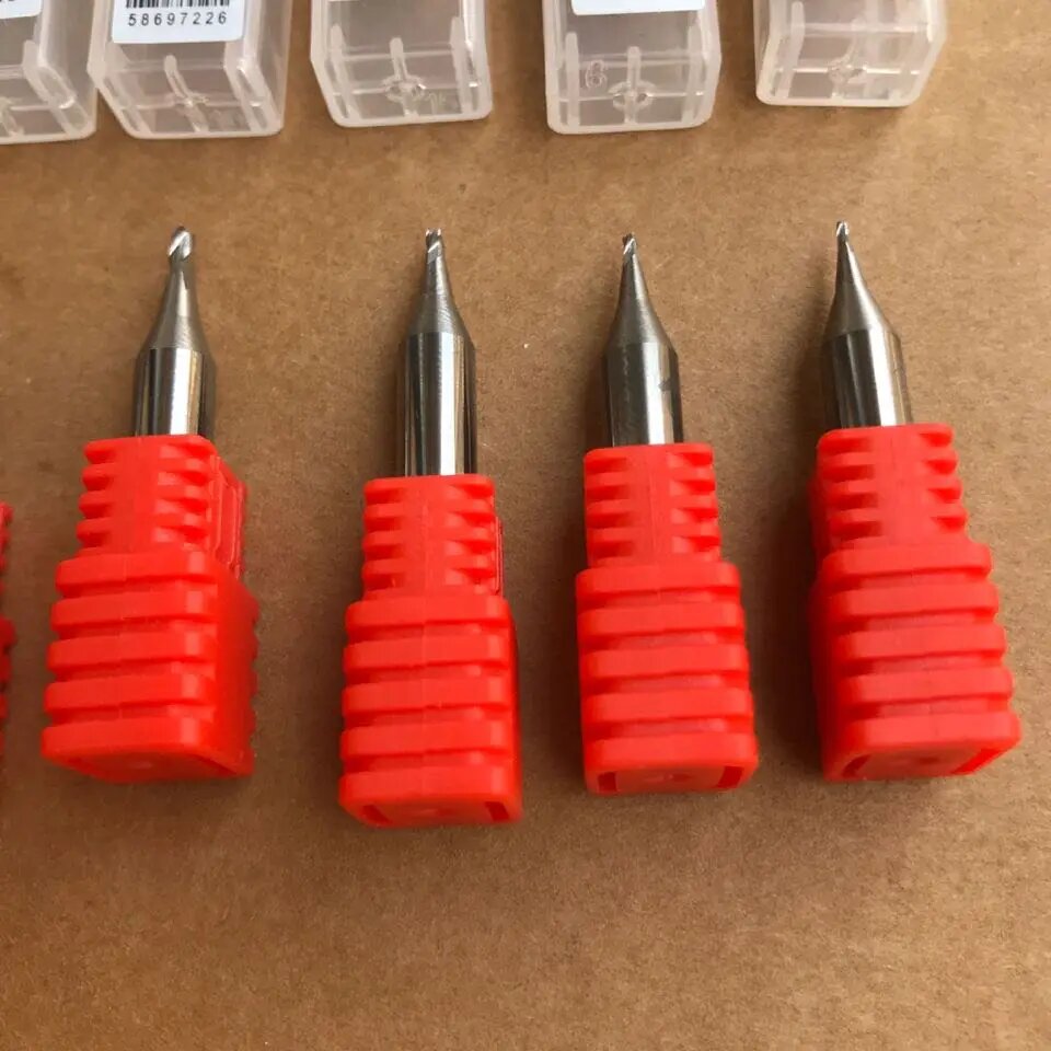 Фрезы из карбида вольфрама Keymother 1.0 мм 1.2 мм 1.5 мм 2.0 мм 2.5 мм 3.0 мм для станков для 1.2mm