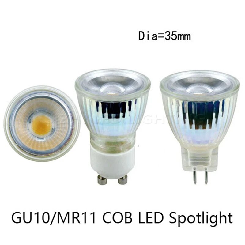 Светодиодная лампа GU10 MR11 теплый белый 7Вт 12V