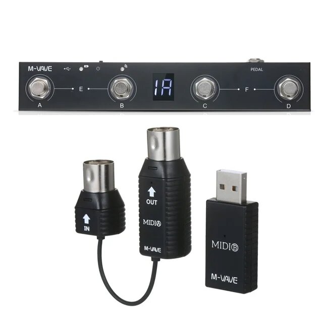 M-VAVE chocolate MIDI Беспроводной ножной контроллер MIDI Interface