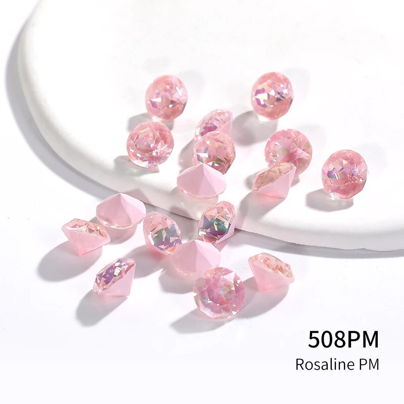 Стразы 8 мм Розовые Rosaline PM