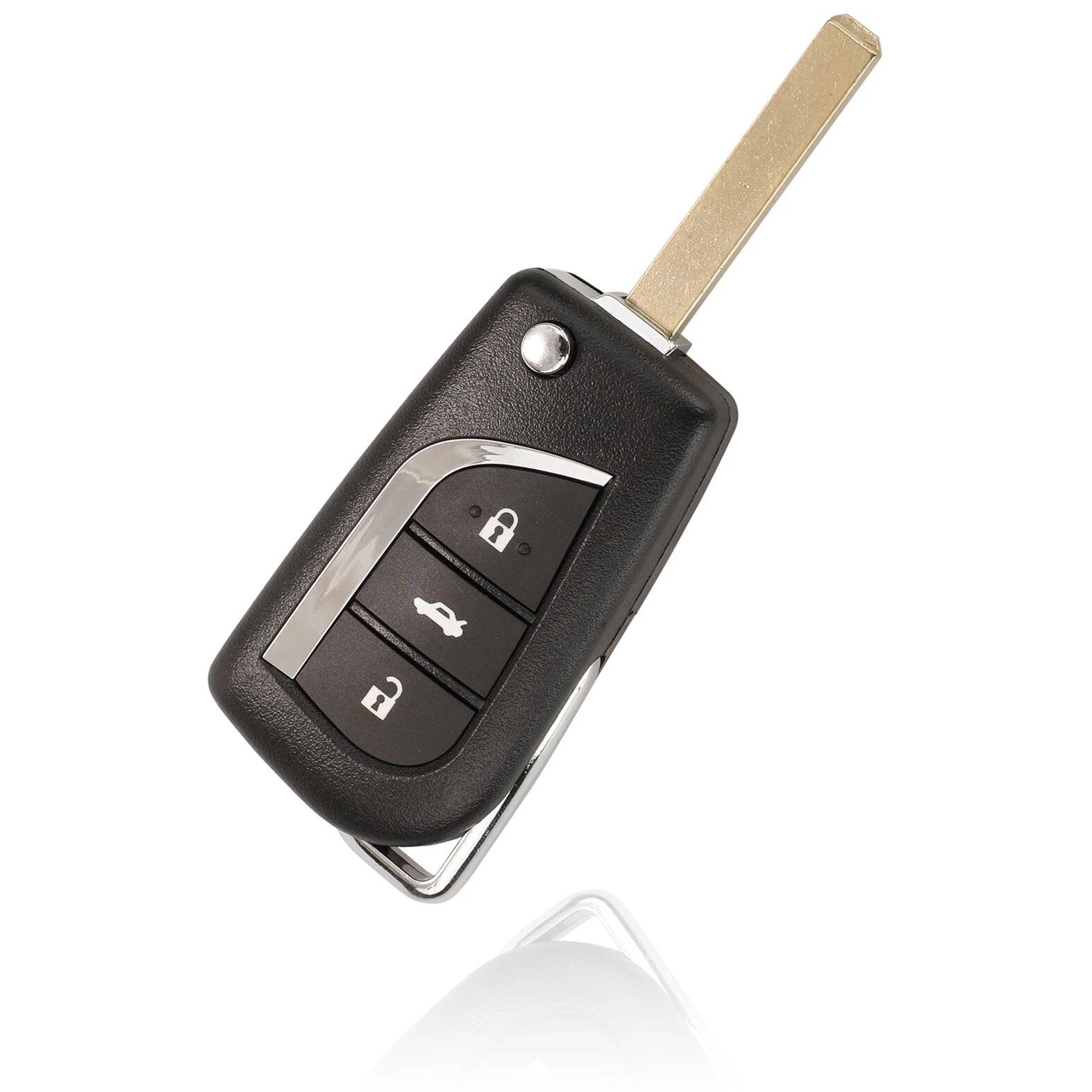 Складной автоключ для Toyota Corolla RAV4 до 2013, 2/3 кнопки, 3B, va2 blade