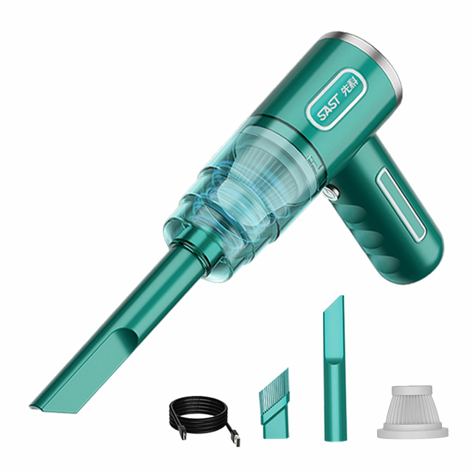 29000PA 120 Вт Беспроводной мини-автомобильный пылесос USB перезаряжаемый портативный бытовой двойного назначения для влажной и сухой уборки