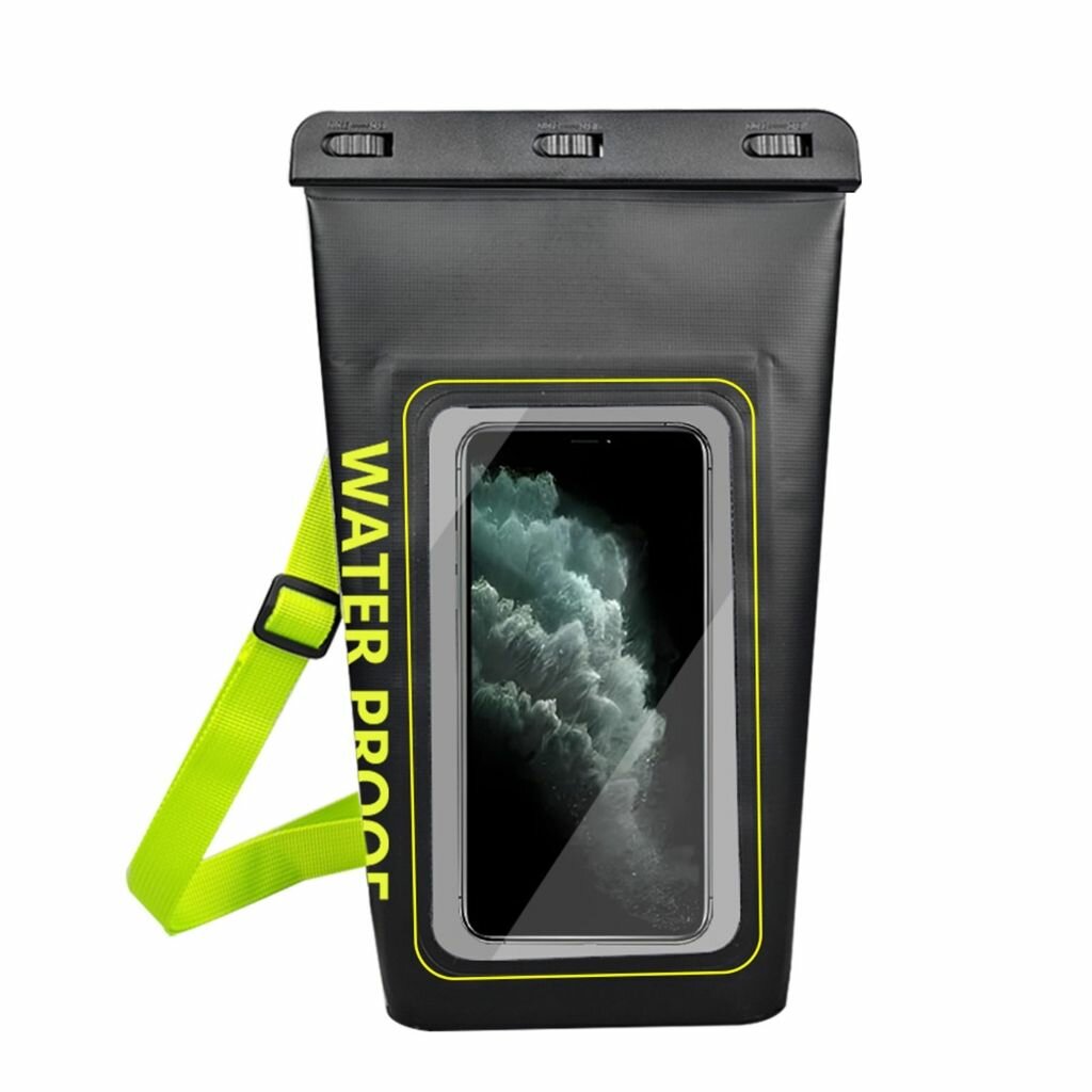 Аксессуары для путешествий,2L большой водонепроницаемый чехол для плавания и подводного плавания - черно-зеленый,