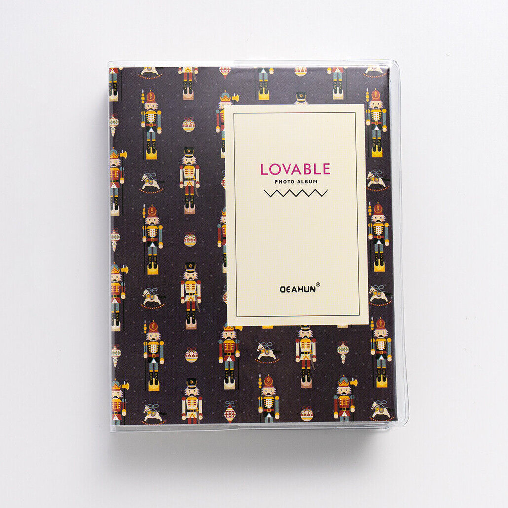 Альбом для фотографий Instax Mini, Lovable Black, 64 фото, с кармашками