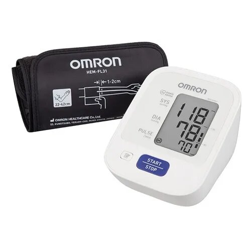 Тонометр автоматический OMRON M2 Comfort (ALRU), (с адаптером питания), 22-42см