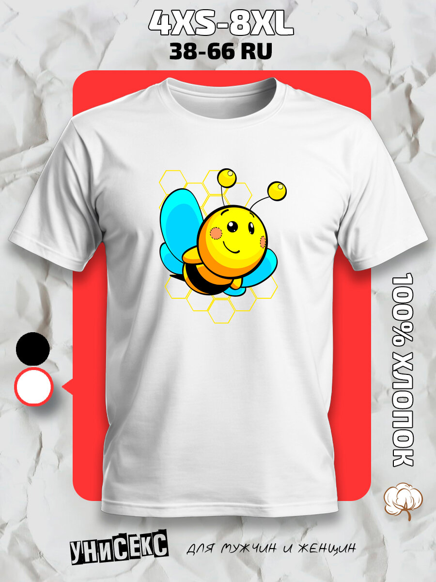 Футболка с принтом пчелой
