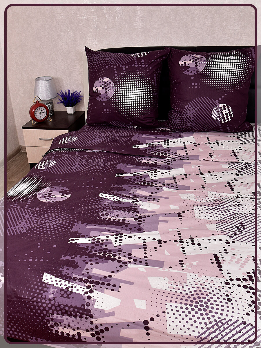 Постельное белье Шуйская бязь Марс коричневый 21680-2 1,5 спальное