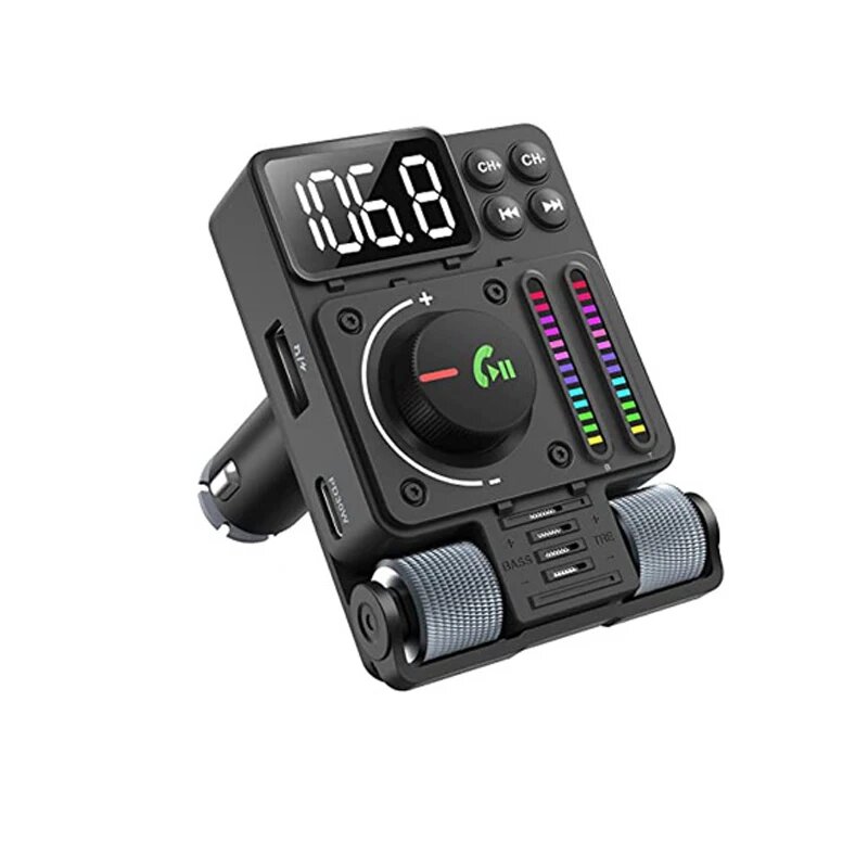 Автомобильный беспроводной FM-передатчик Bluetooth 5,3, 2023, радиоадаптер PD30W QC3.0, быстрая зарядка, автомобильный MP3 U-дисковый музыкальный плеер, аксессуары