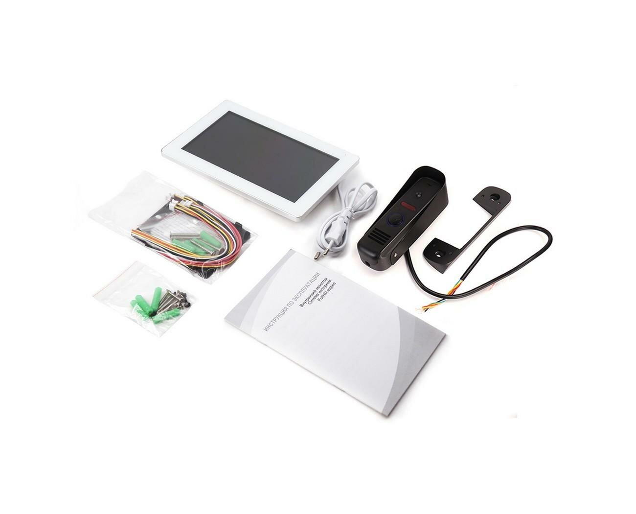 Wi-Fi AHD видеодомофон 7 HD ком W-721(АХД-IP(7))-бел - видеодомофоны для квартиры и частного дома с записью по движению