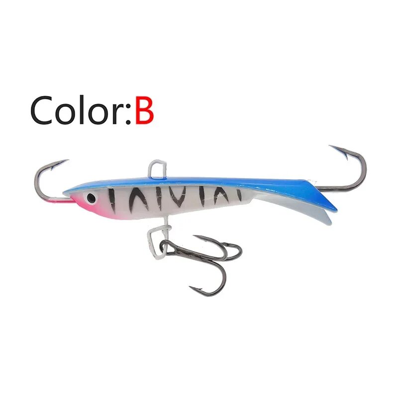 1 шт, качество, 6 см, 9 г, зимняя приманка для ловли льда, рыболовные снасти VIB, зимние тонущие рыболовные приманки, свинцовая приманка, жесткая приманка, балансир, рыболовные снасти