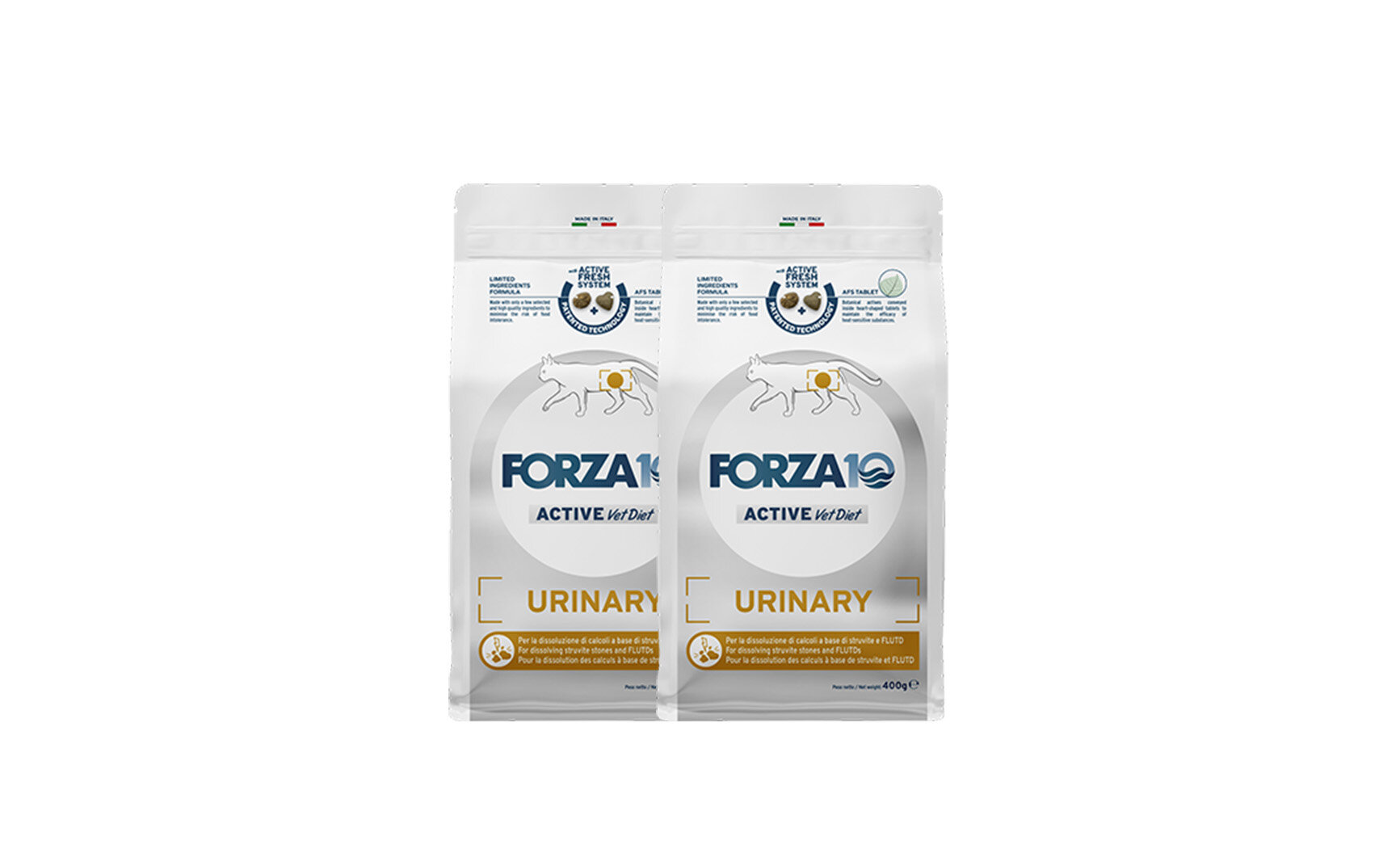 Forza10 Active Vetdiet Urinary Cat сухой корм для взрослых кошек при заболеваниях мочевыводящих путей - 400 г х 2 шт.