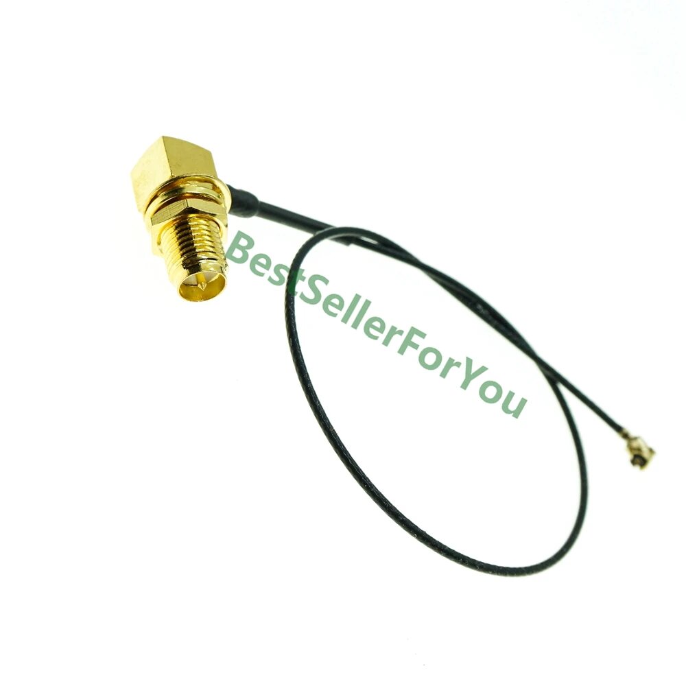 Кабель U. FL/IPX UFL MHF to RP-SMA 10CM, RPSMA FEMALE 90