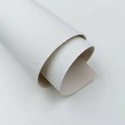 Личи искусственная кожа для рукоделия Белый, A5 (20cm x 15cm), 12 White