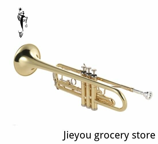 Труба си-бемоль Латунь, лакированная золотом-TYVDW