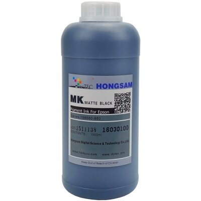 Пигментные чернила DCTec (198680-880) для принтеров (плоттеров) Epson, 1 литр, (Matte Black), матовые, черные