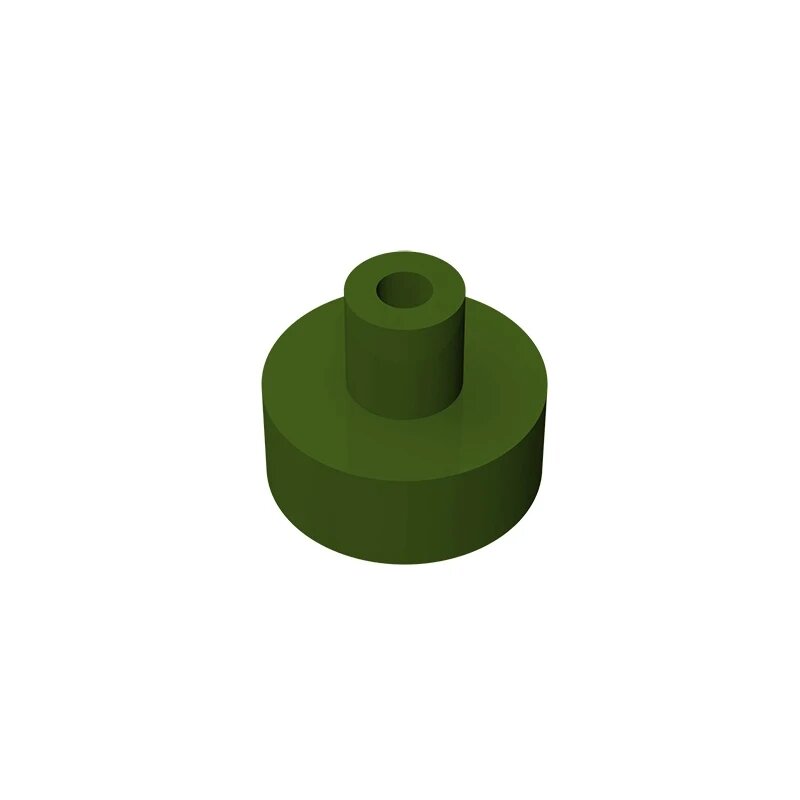 Пластиковая плитка Gobricks 1x1 с перекладиной, зеленый (041), 10 шт.