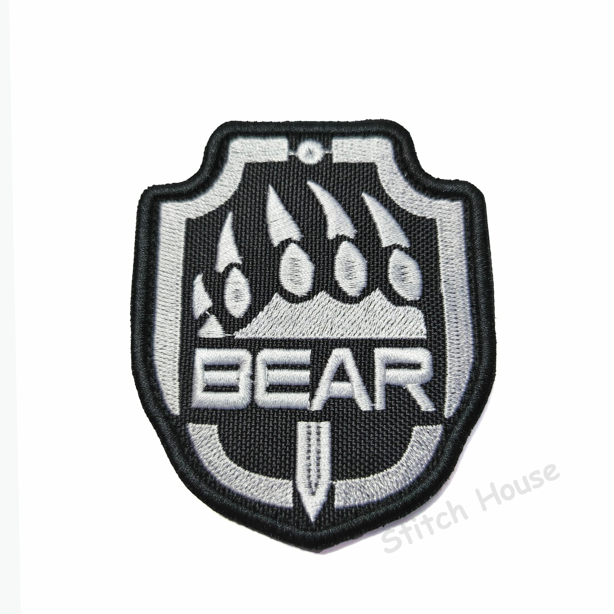 Шеврон "BEAR", для Escape from Tarkov, Оксфорд 600, 76х90 мм — фото 1