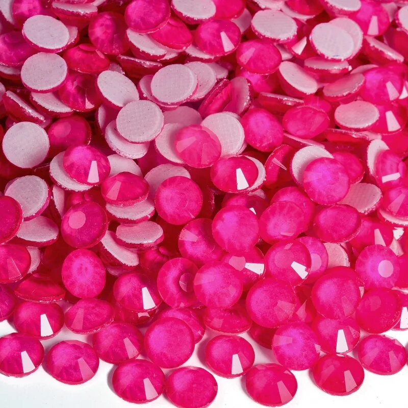 Стразы термоклеевые розовые SS20 1440шт Dk. Rose Neon