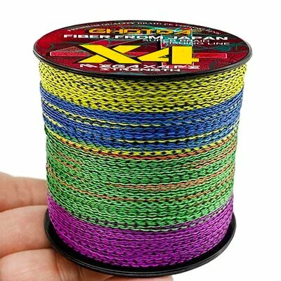 GHOTDA Плетеная рыболовная леска X4/X8 300м 3.0, X4 Multicolor