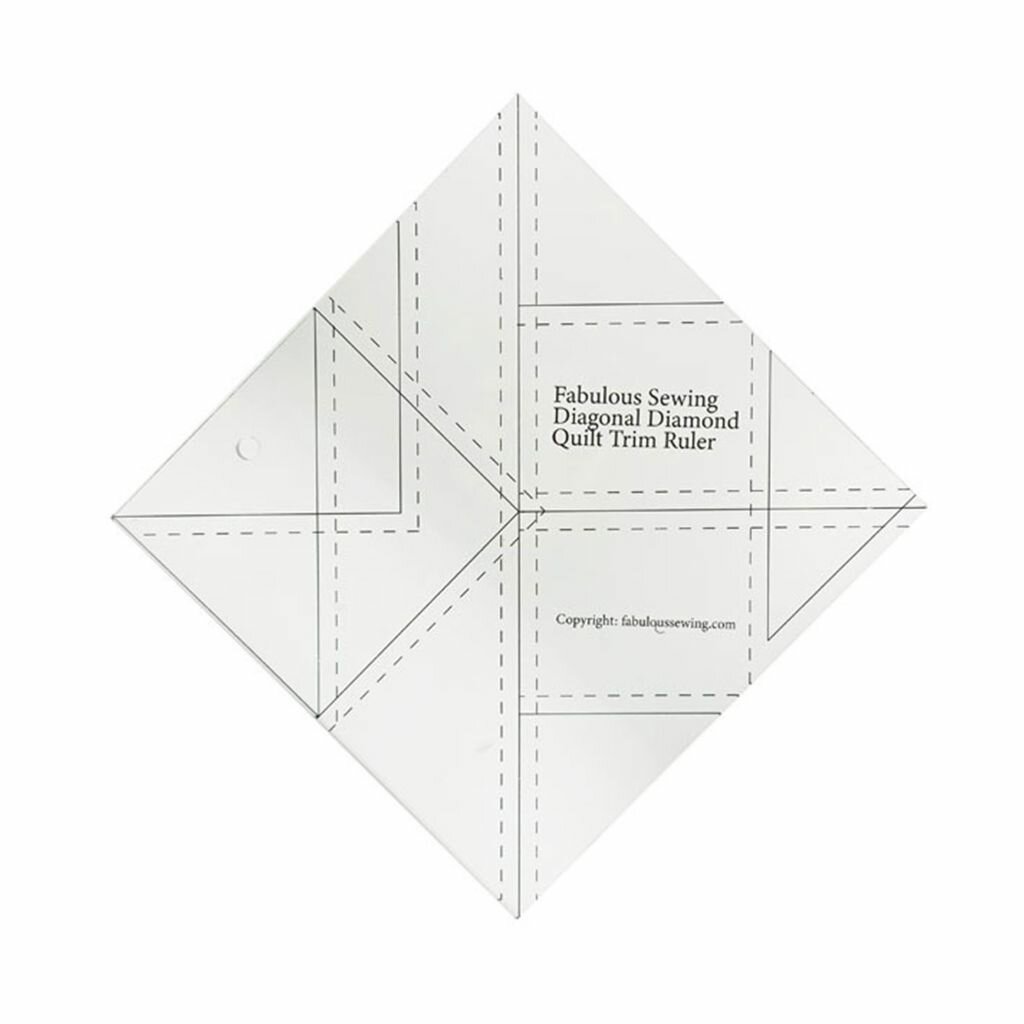 Акриловая лоскутная линейка большая диагональная линейка