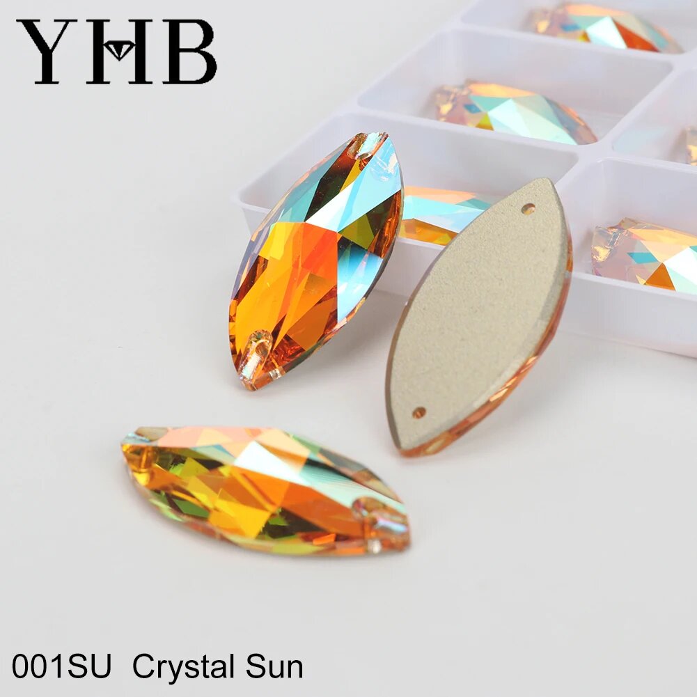 Стразы YHB Crystal Sun 6мм/12мм, 72шт, 001SU