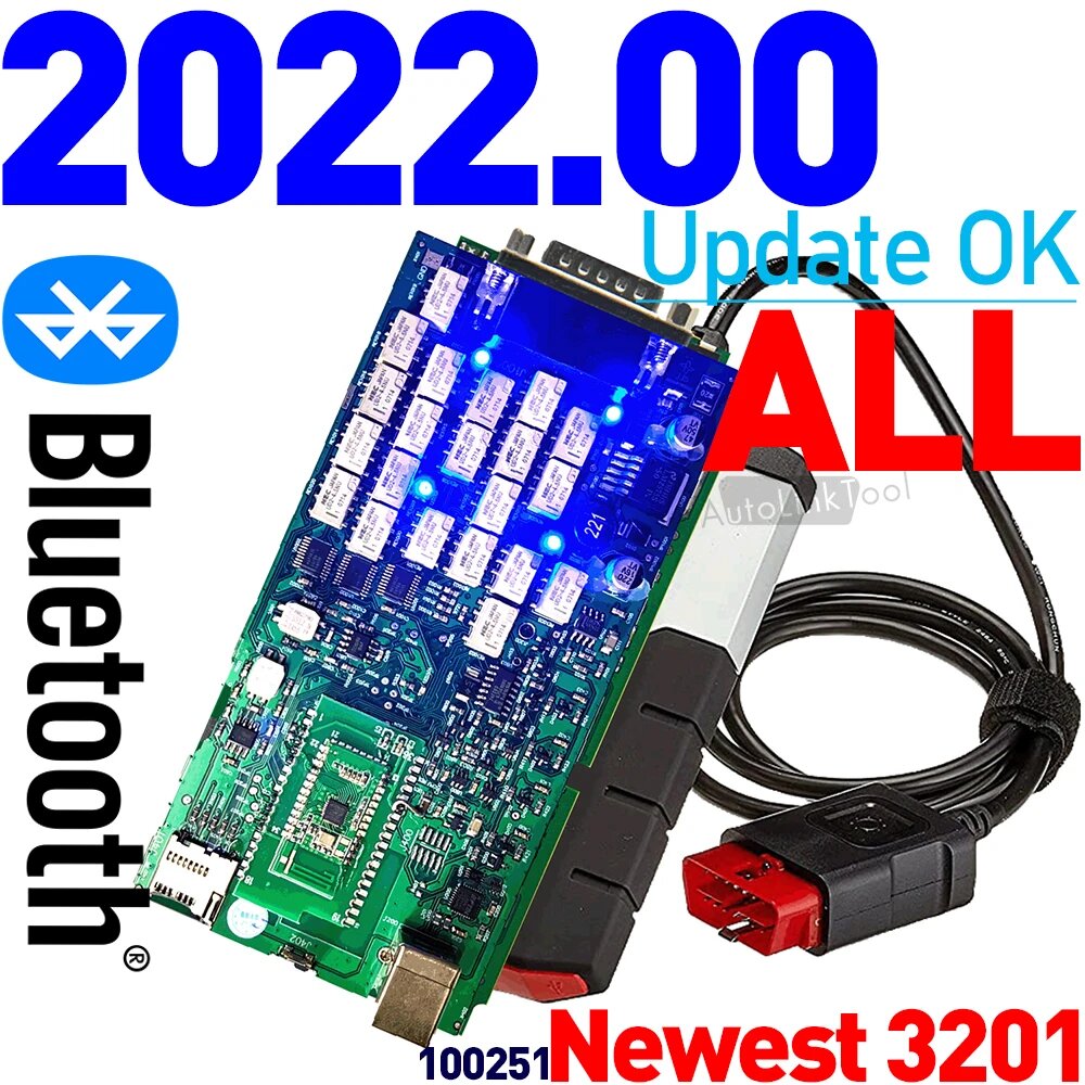 2022,00 обновление до 2022,11 запросов аппаратных средств DS 150 новый VCI A + качество одна плата один PCB OBDII Pro онлайн Диагностика TCSDP BLU