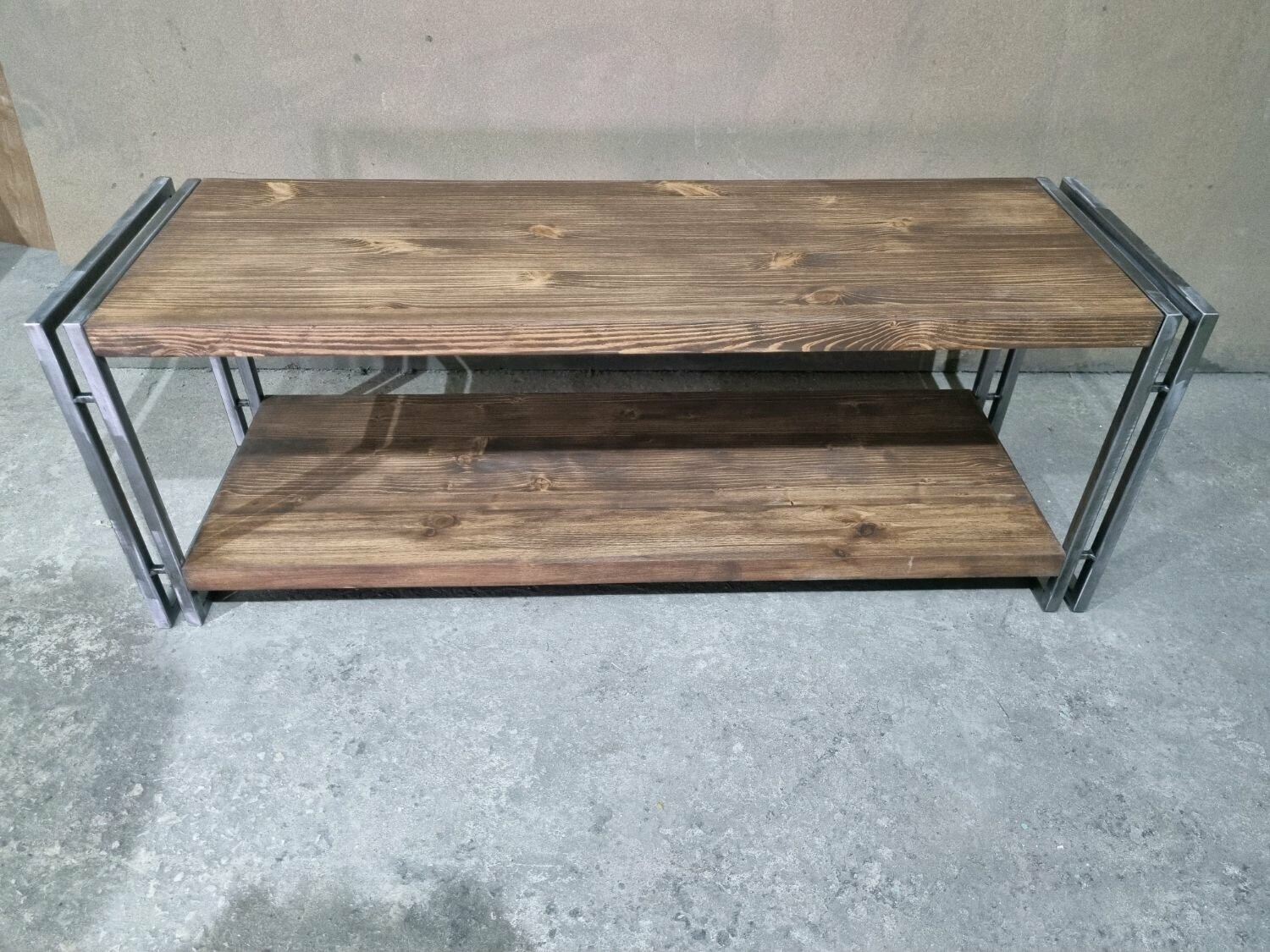 Тумба "EasyLOFT" в стиле лофт низкая, в гостиную, для дома и офиса, 130х40х50 см.