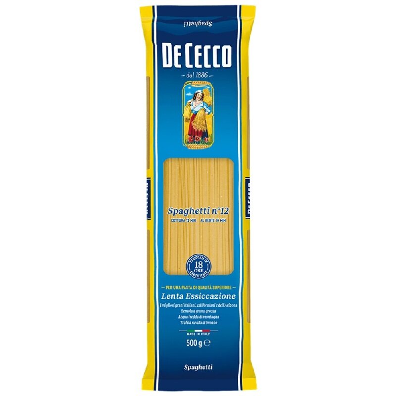 Макаронные изделия DE CECCO №12 Spaghetti (Спагетти) 500г